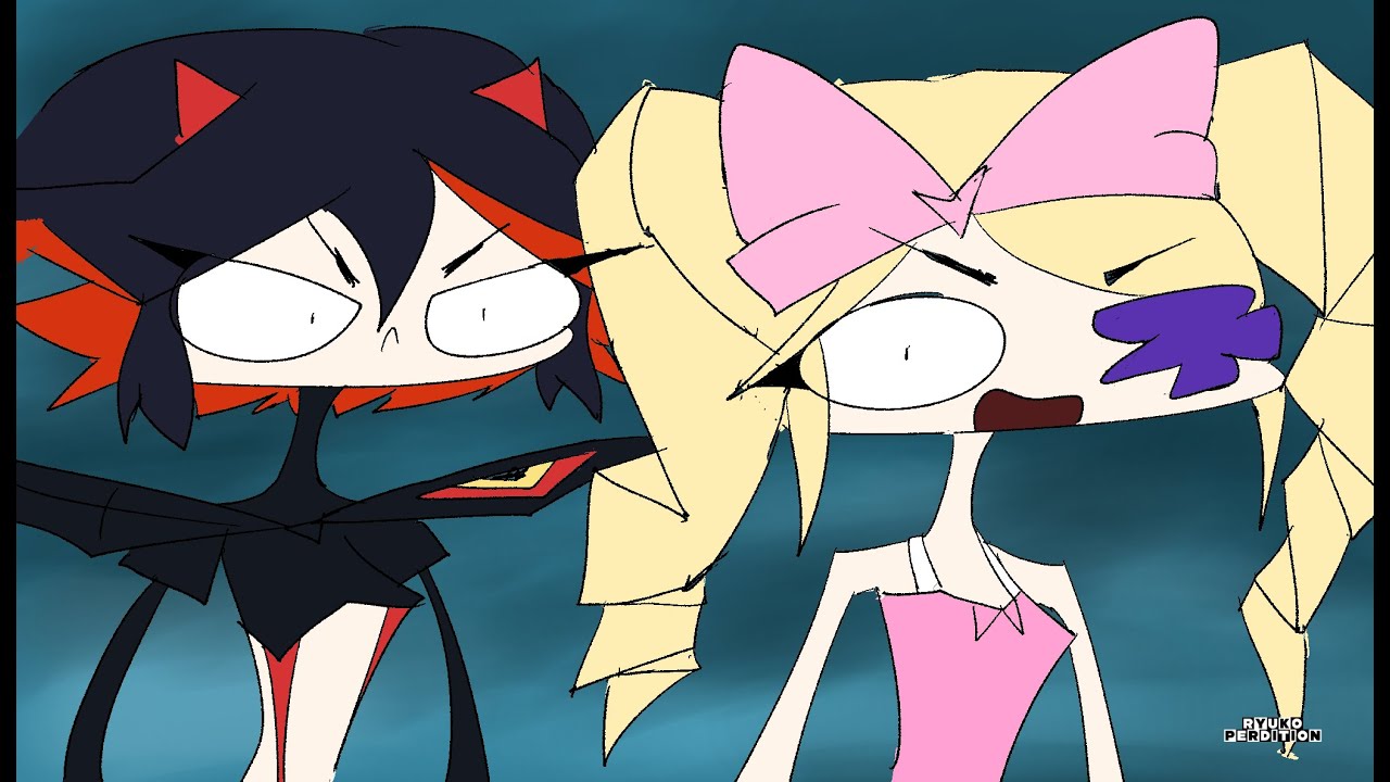 ryuko cuts nui arms off and then eats them for that life fiber protein ...