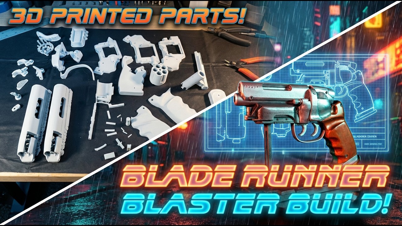 3D Printing Deckard’s Blaster from Blade Runner (Movie Accurate Prop ...