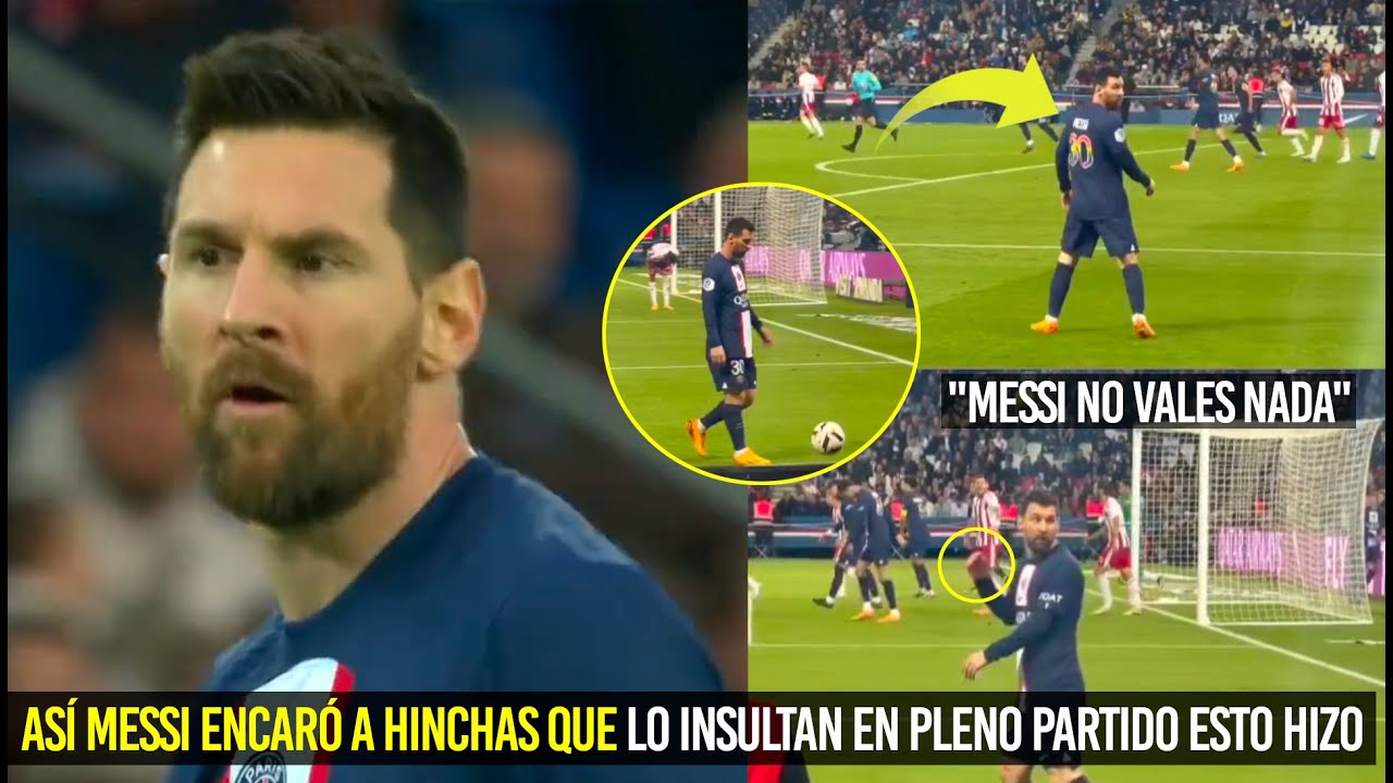 MIRA COMO MESSI ENCARÓ A HINCHAS QUE LO INSULTARON EN PLENO JUEGO ¿QUÉ ...