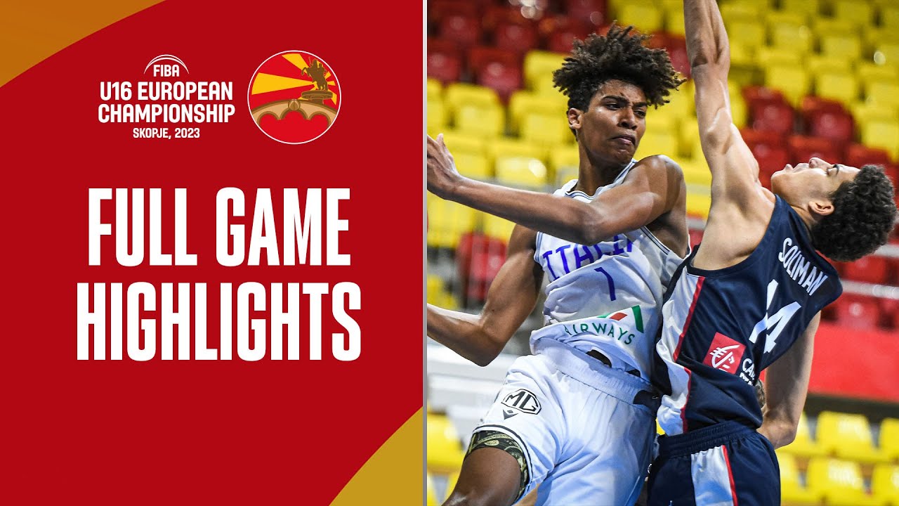 Italy 🇮🇹 v France | Semi-Finals Highlights | FIBA U16 European ...