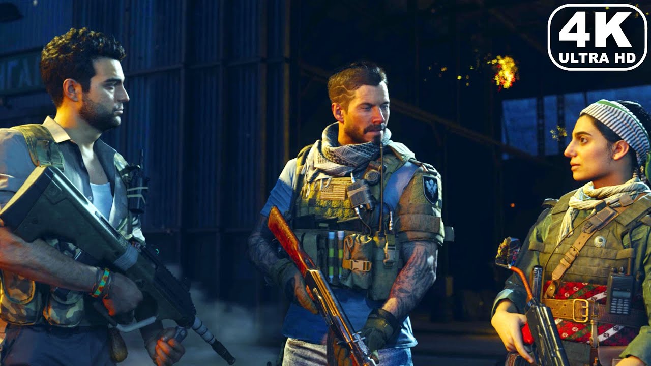 Call of Duty Modern Warfare - Alex, Farah & Hadir secure the Armory (4K ...