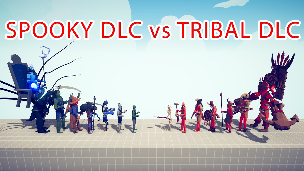 SPOOKY DLC Team vs TRIBAL DLC Team - Totally Accurate Battle Simulator ...