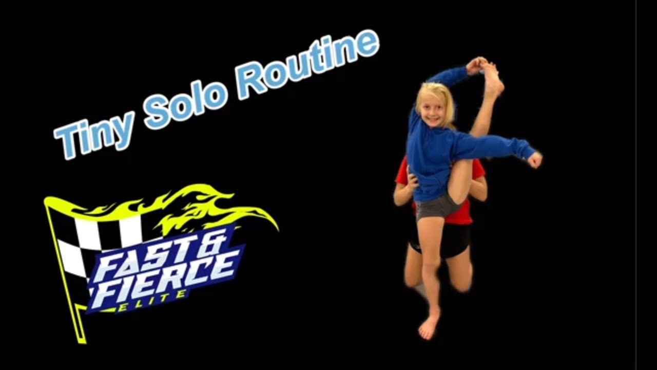 TINY CHEER ROUTINE | TINY SOLO ROUTINE - YouTube