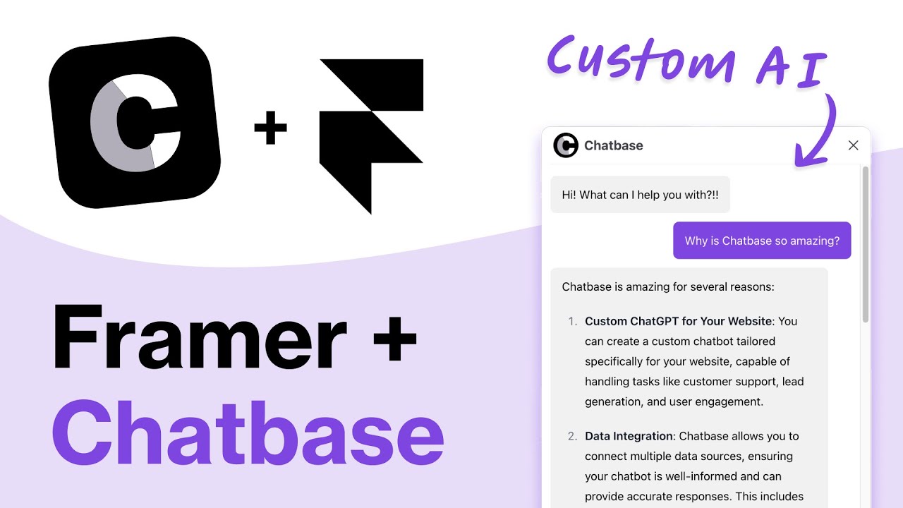 Add a Custom AI Chatbot To Your Framer Website (In Minutes) - YouTube