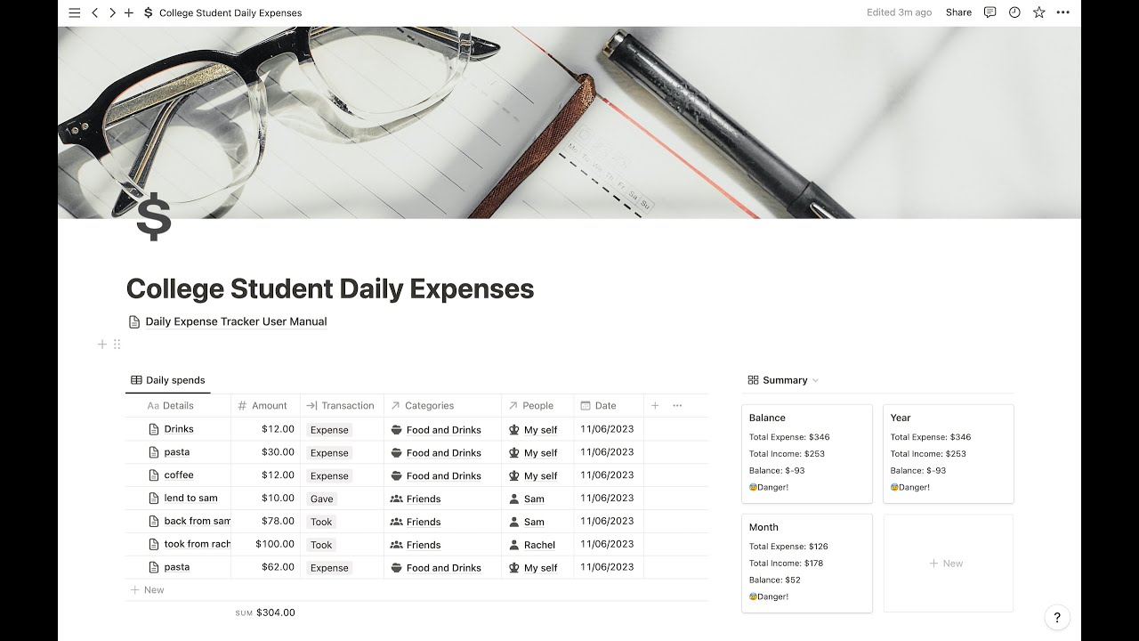 College Student Daily Expenses - YouTube