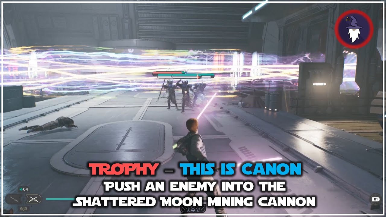 STAR WARS JEDI SURVIVOR | PUSH AN ENEMY INTO THE SHATTERED MOON MINING ...