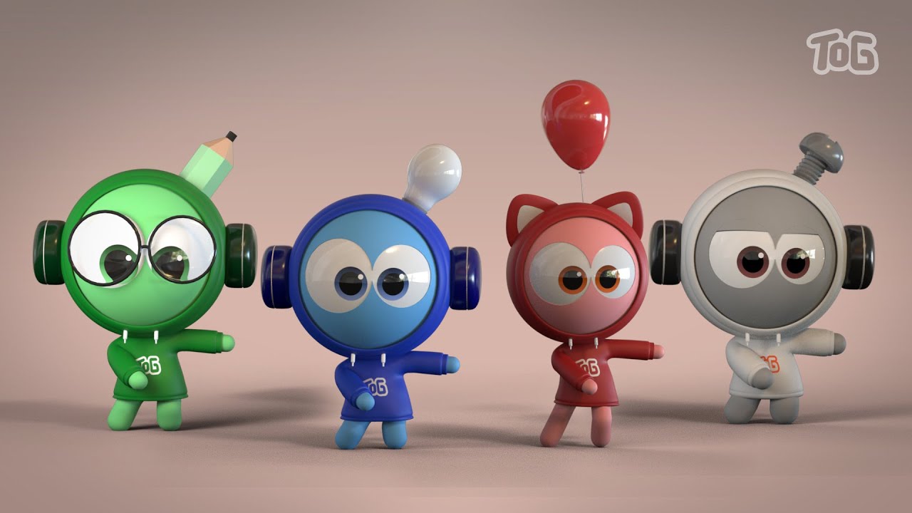 Cute TOG 3D Characters Animation dancing - backpack kid - YouTube