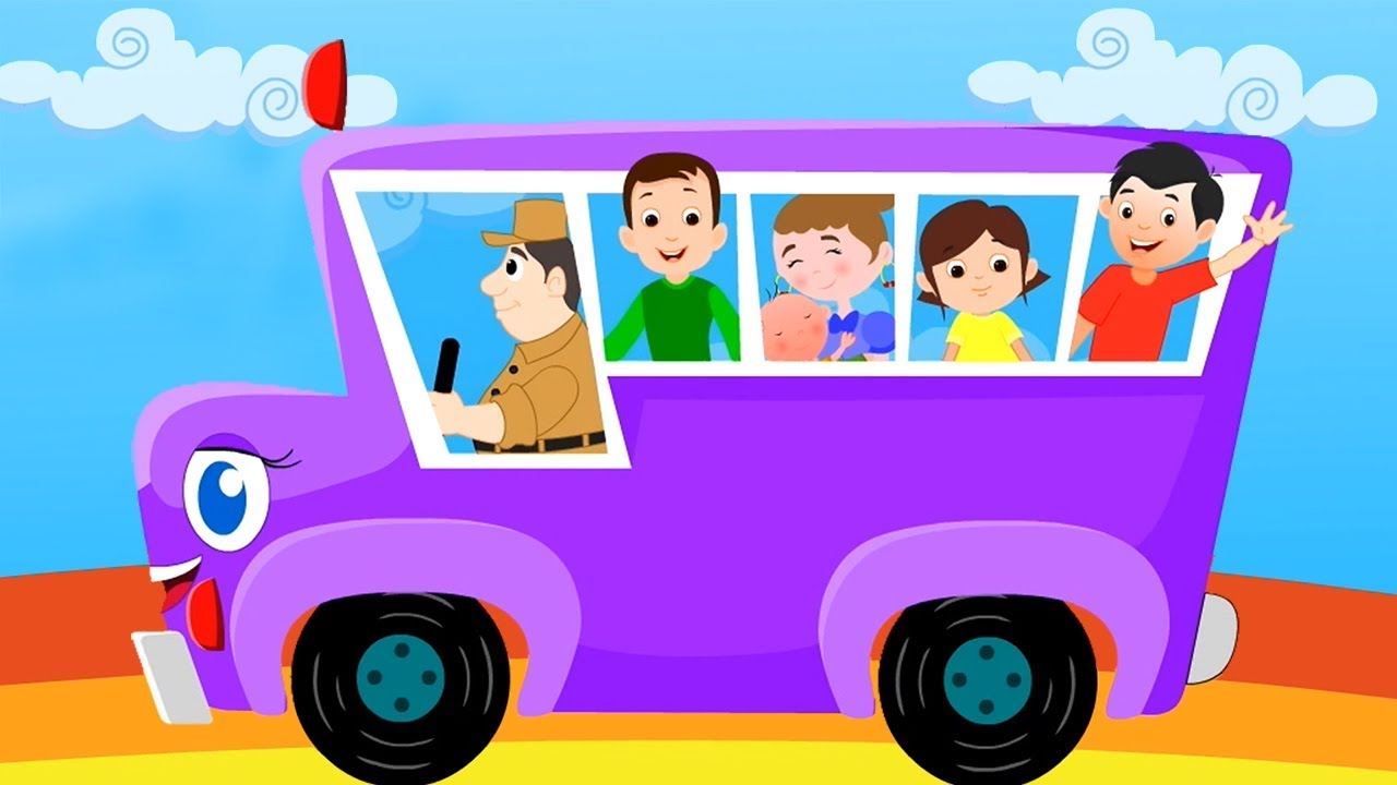 Les roues sur le bus rimes pour les enfants bus chanson en français ...