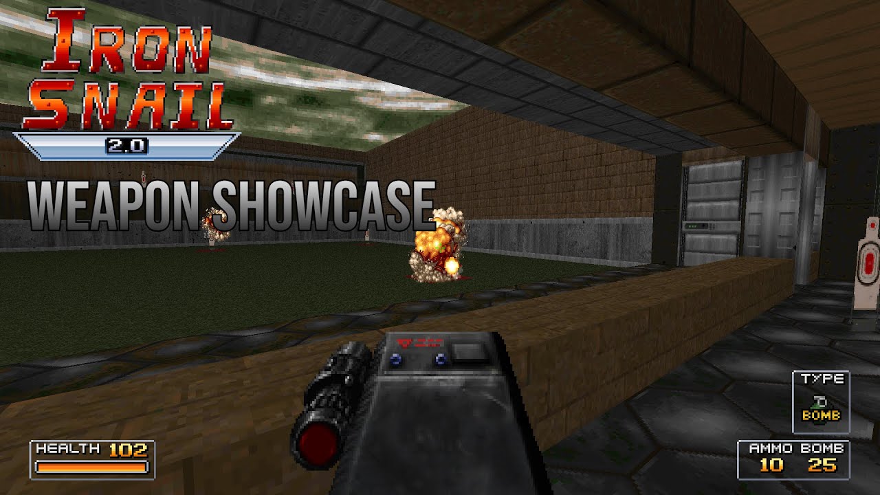 Doom mod weapon showcase: Iron Snail v2.0 - YouTube