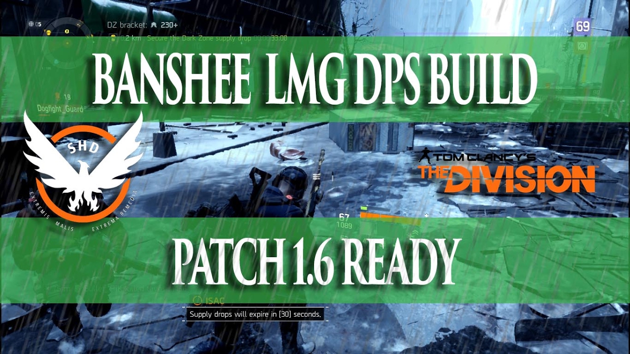 The Division 1.5 Banshee LMG Dps (crit chance) Build killing rogues ...