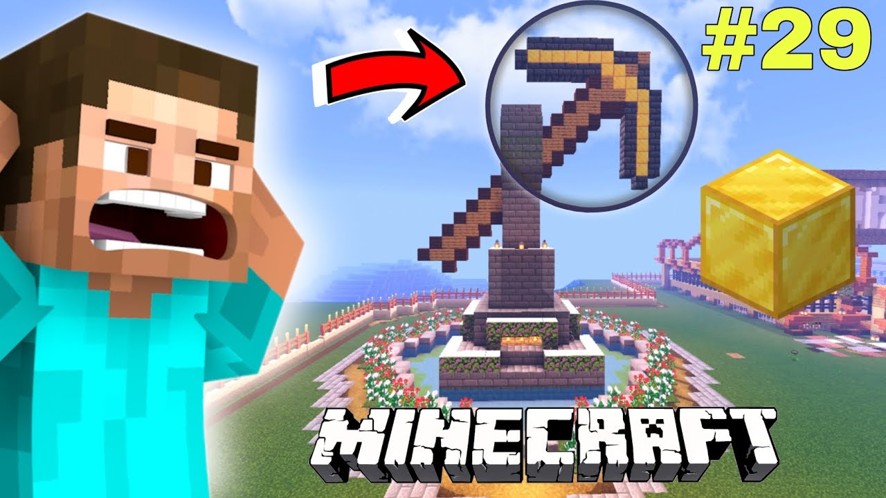 UPGRADE MY PICKAXE STATUE | MINECRAFT GAMEPLAY #29 - YouTube