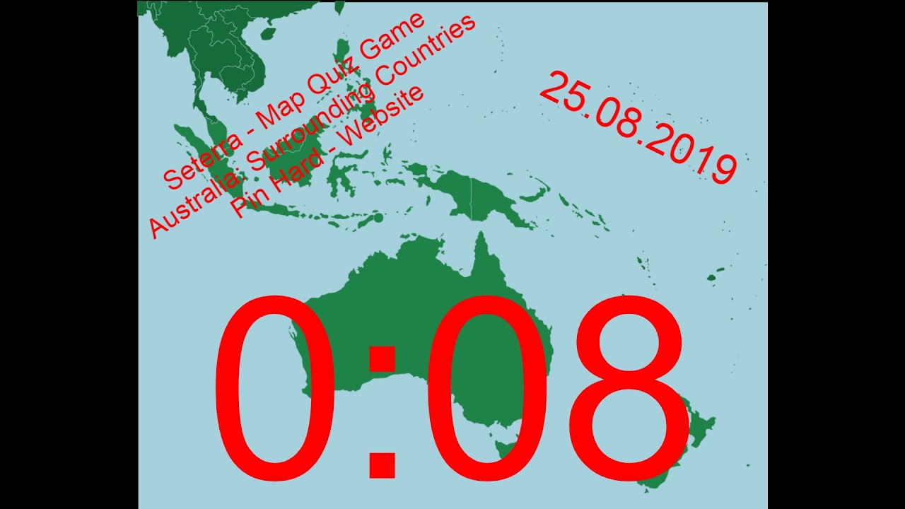 Seterra - Map Quiz Game - Australia: Surrounding Countries - Pin Hard ...