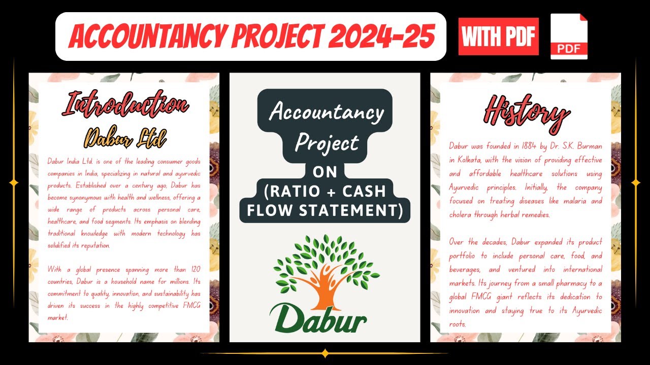 Accountancy Project Class 12th 2024-25 | Specific Project On Dabur ...