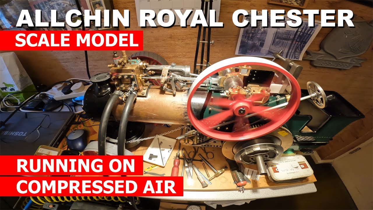 Allchin Model Traction Engine, First Run on Compressed Air, 21 January ...