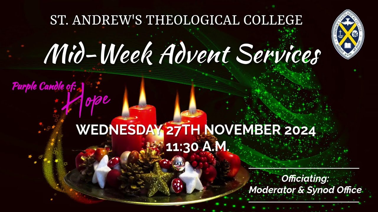 S.A.T.C. Mid-Week Advent Service - Creche Opening | Purple Candle of ...