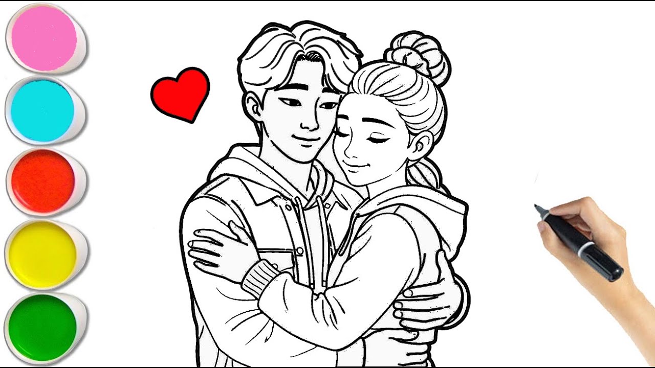 How To Draw Huntrix Rumi and Jinu Easy || KPop Demon Hunters - YouTube