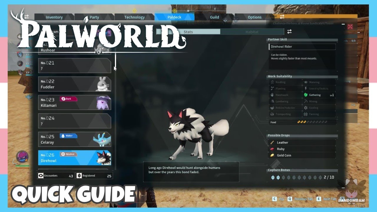 Where To Catch Direhowl *Lycanroc* In Palworld | Location Quick Guide - YouTube