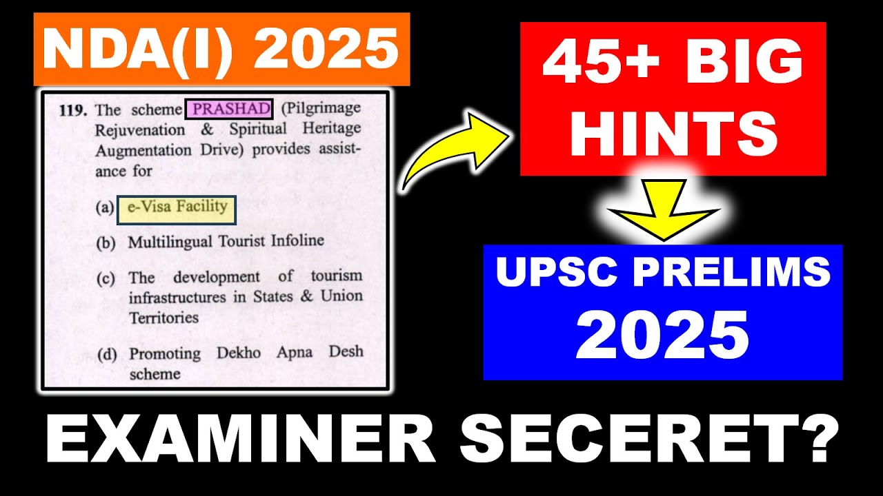 🔥45+ Big Hints From NDA 2025 Paper For UPSC Prelims 2025 || NDA 2025 ...