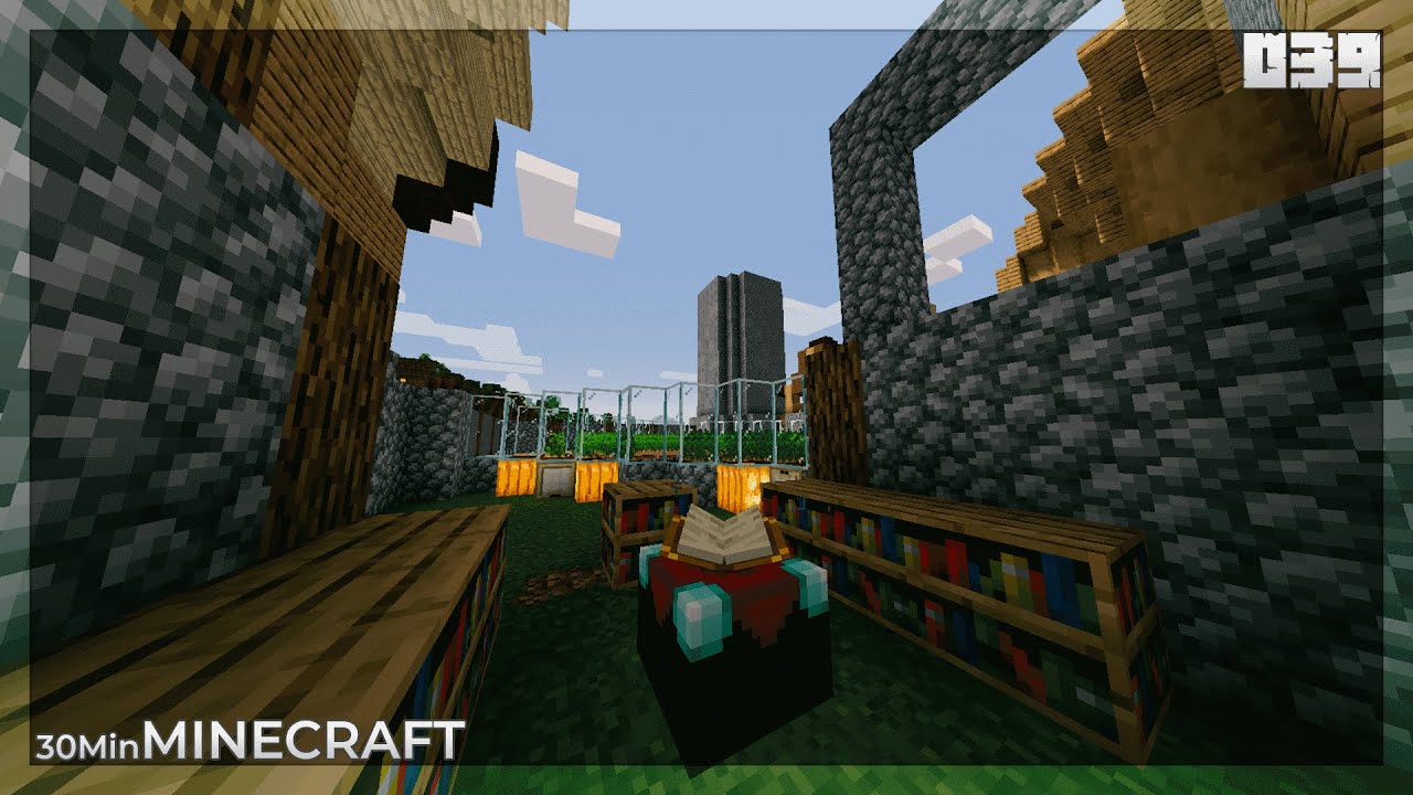 30 Mins Minecraft | ENCHANTING AREA!! - 39 TOWER! - YouTube