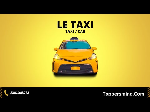 Cab in French | How to say cab | Taxi in French | Le taxi pronunciation ...