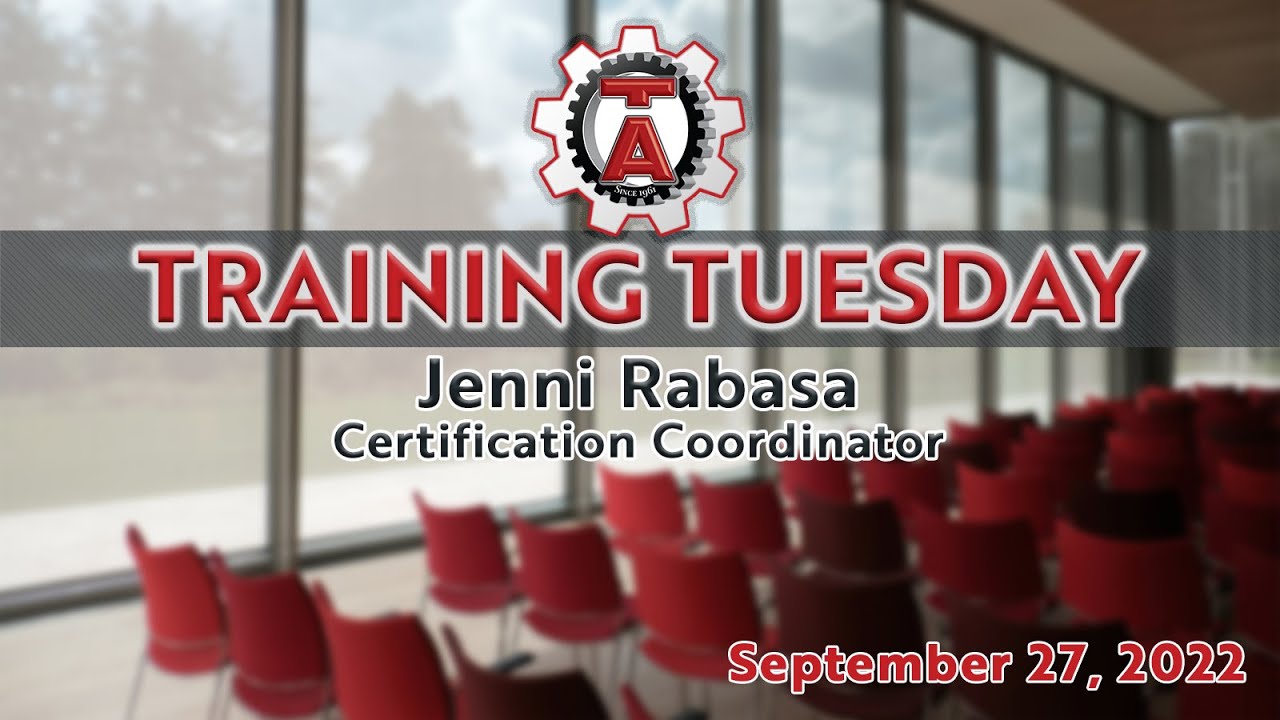 Training Tuesday - September 27, 2022 - YouTube