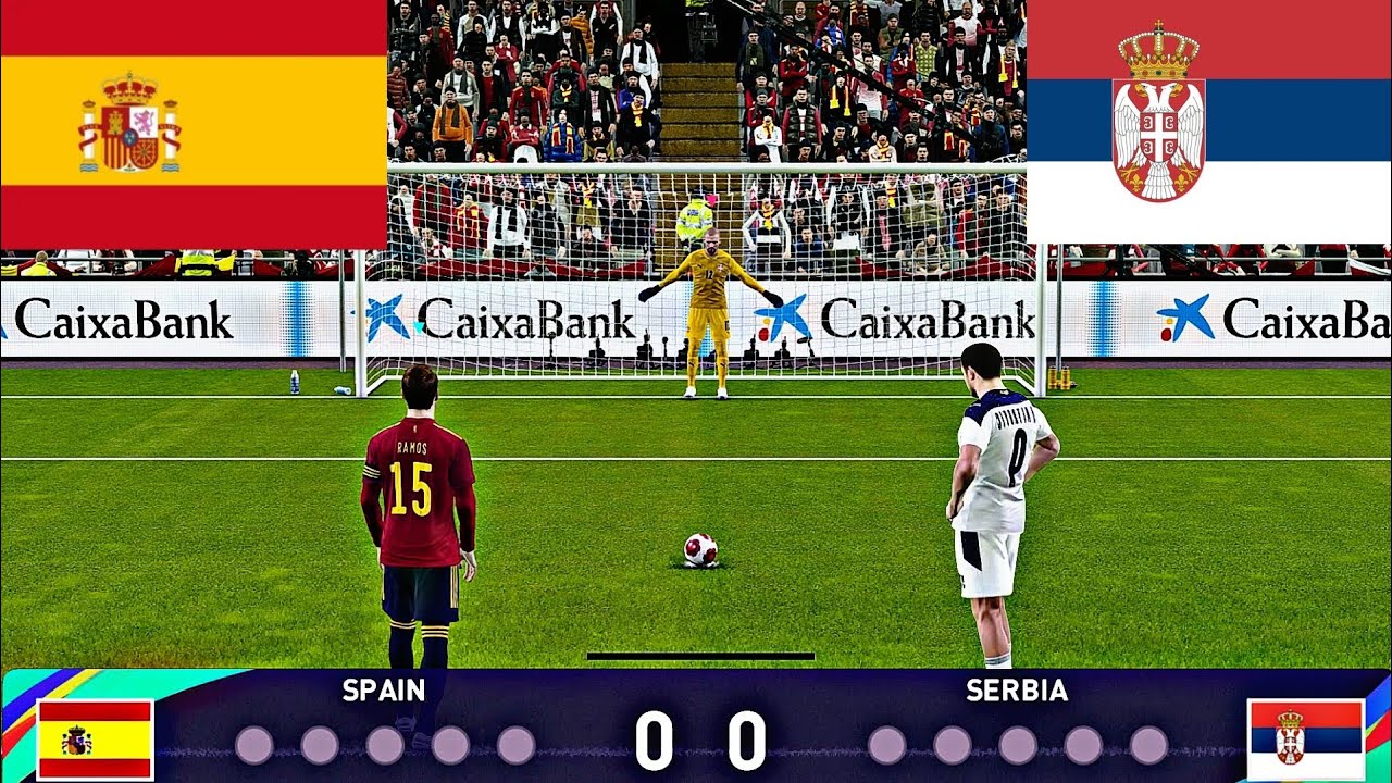 Spain vs Serbia full penalty shootout | ESP vs SRB HIGHLIGHTS - YouTube