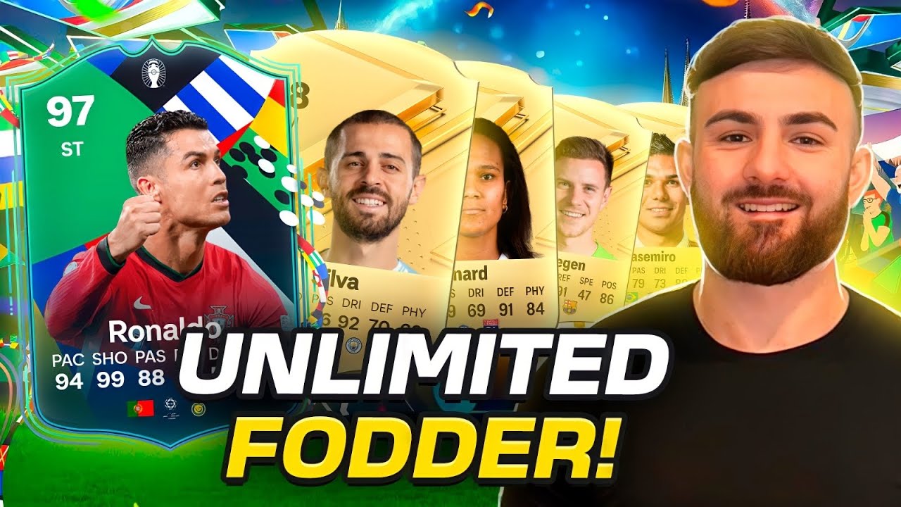 How to EASILY get UNLIMITED FODDER in EAFC 24 (FREE packs & fodder) *EASY method* - YouTube