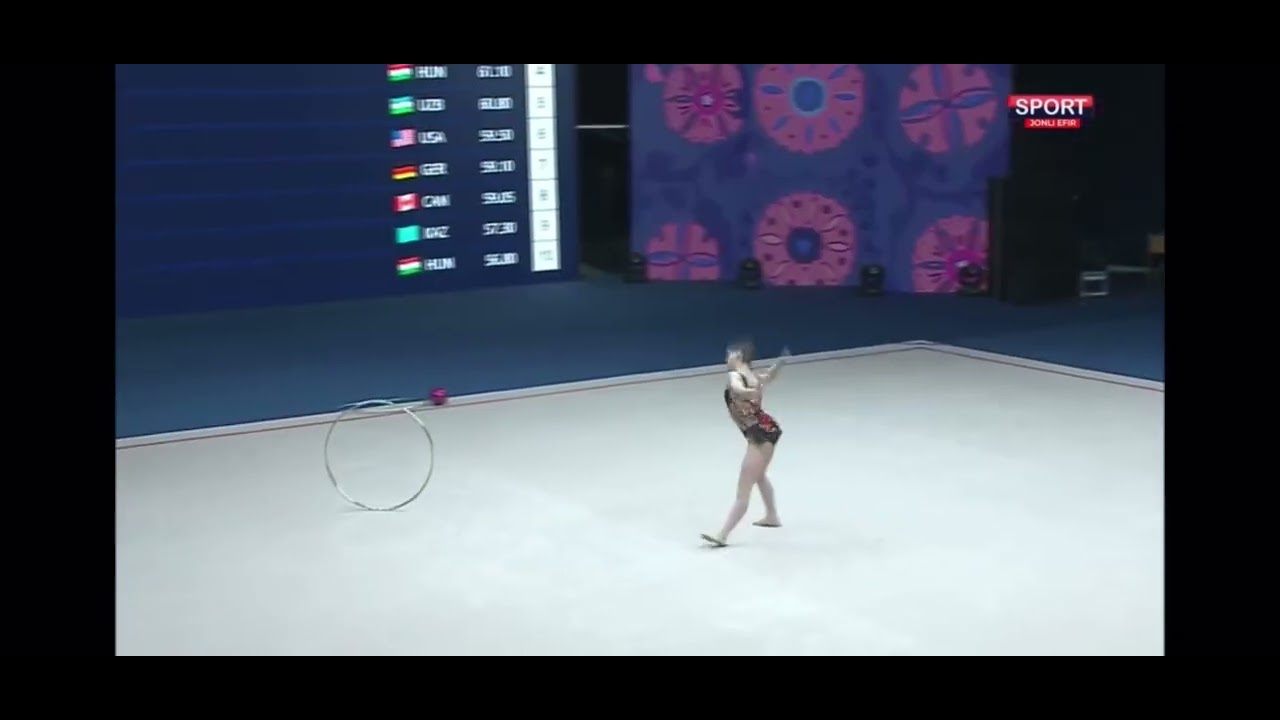 Magdalina Minevska BUL Hoop AA WORLD CUP TASHKENT 2023 - YouTube