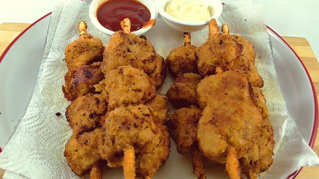 Chicken Sticks Recipe | Bakery Style Chicken Sticks Recipe | How to ...