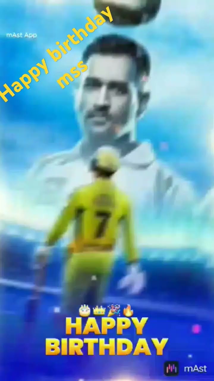 Happy birthday msd #msd - YouTube