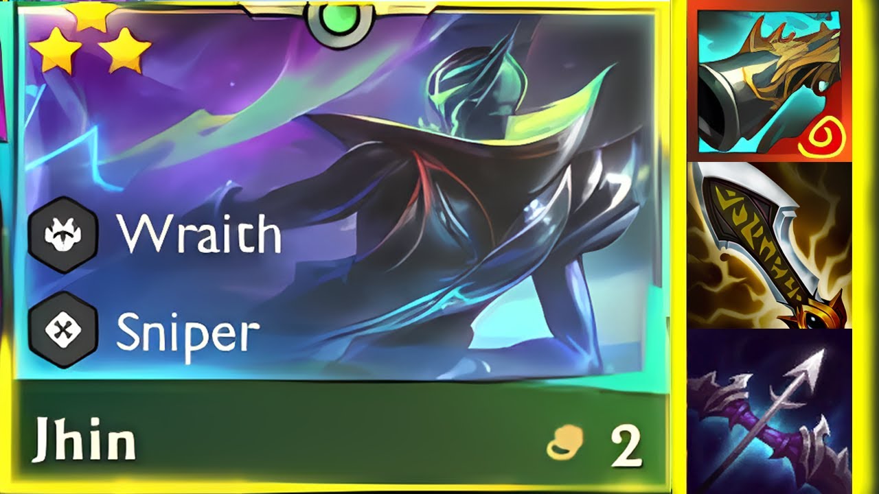 4th Shot Gold Collector Jhin ⭐⭐⭐ 3 Star | 6 Wraith 6 Sniper | TFT SET ...