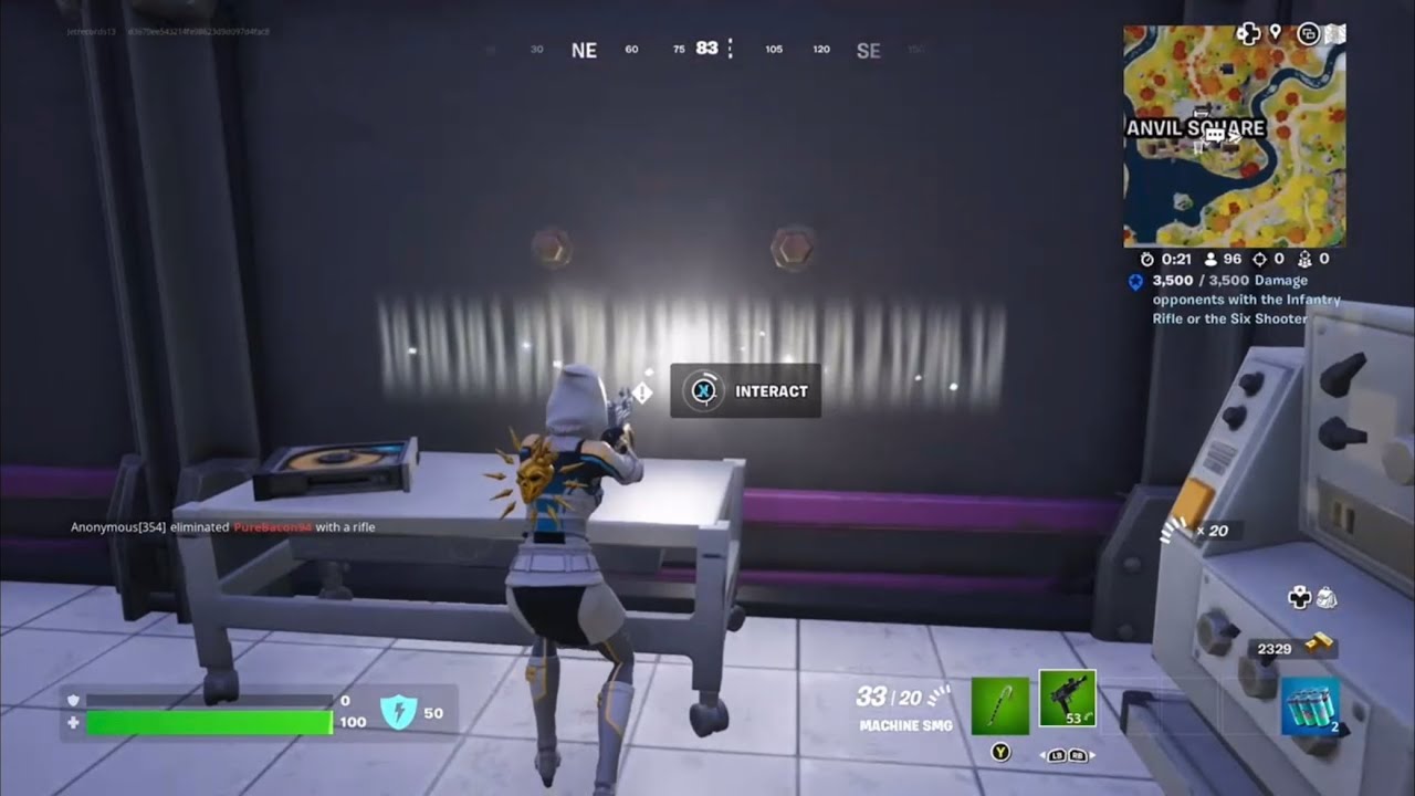 Fortnite Encrypted Cipher Quest 1/3 Anvil Square - YouTube
