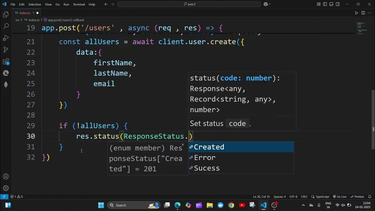 How to make Prisma ORM's ( Express JS ) - YouTube