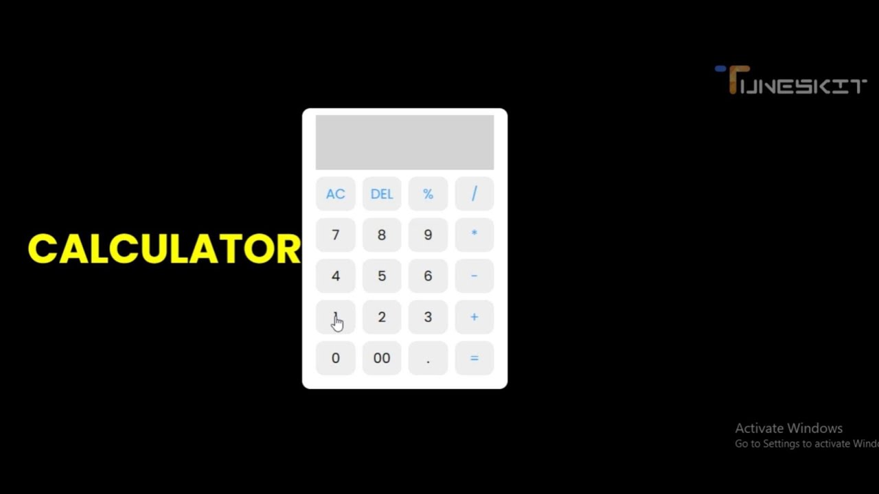 Creating a Calculator using Html,Css and JavaScript - YouTube