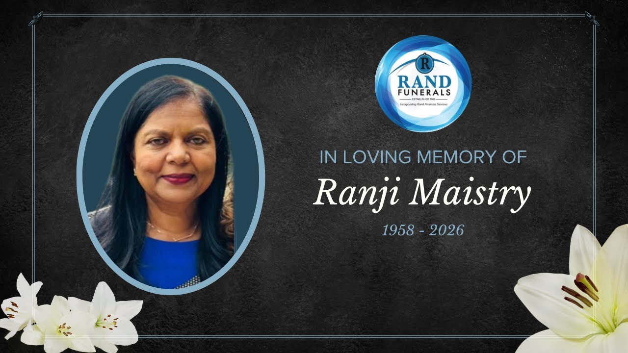 In Loving Memory - RANJI MAISTRY (1958 -2026) - YouTube