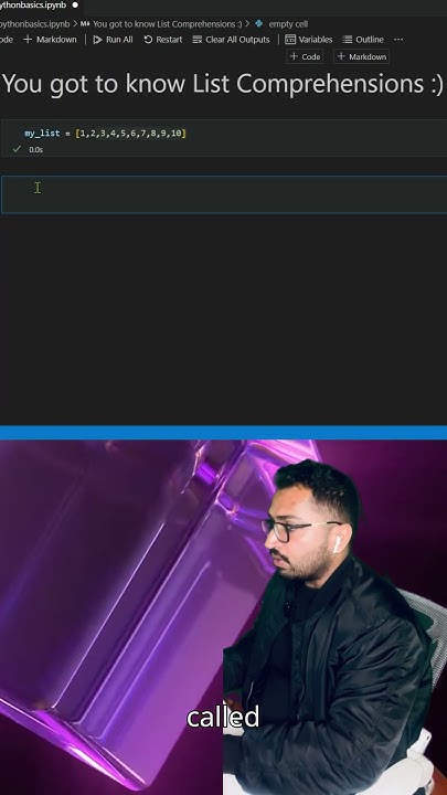 List comprehension python #pythontips #listcomprehension #coding #learnpython #python #lists ...