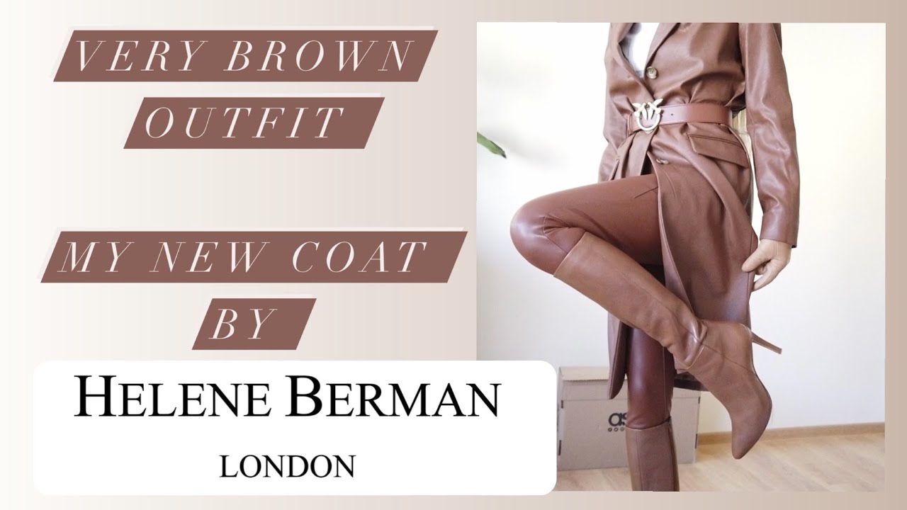Helene Berman Leather Coat outfit ideas Asos haul and try on - YouTube