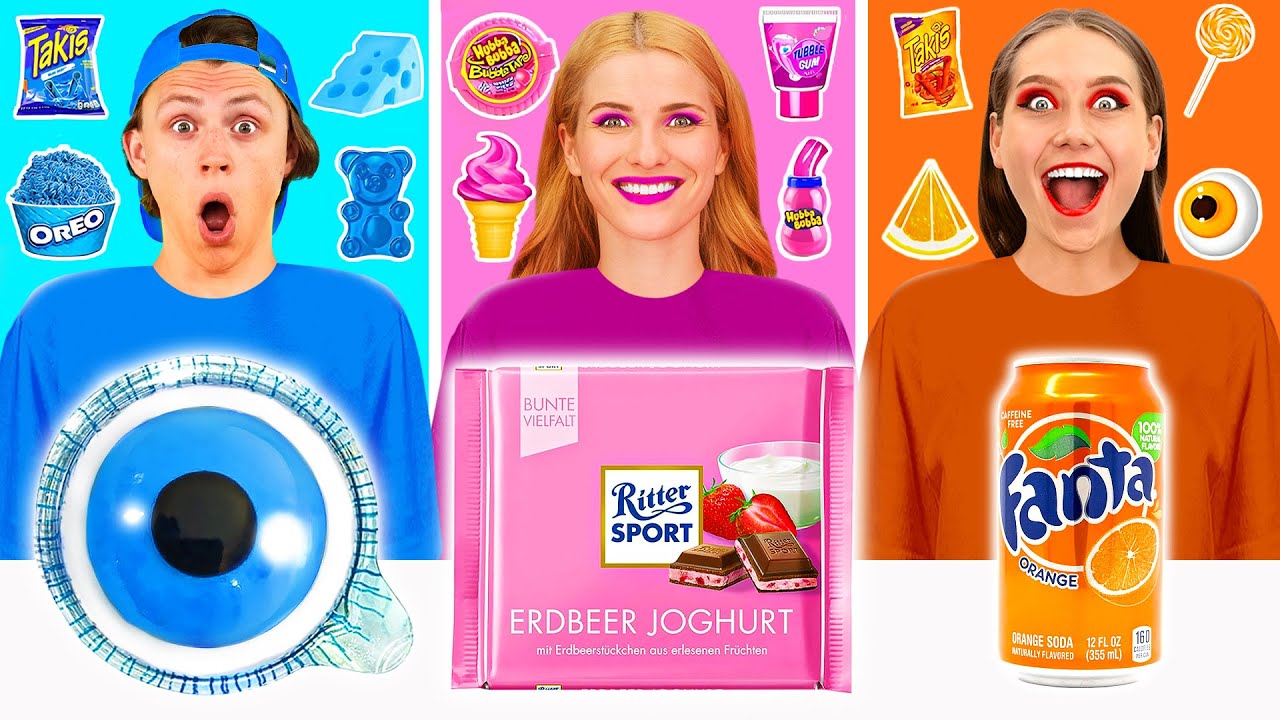 Food of The Same Colors Challenge | Edible Battle by KiKi Challenge ...