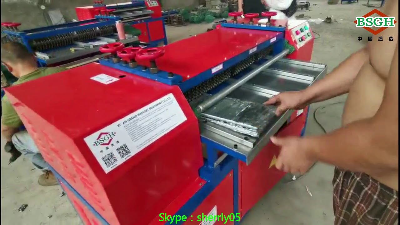 How to operate this Scrap Radiator Recycling machine and how it works ...