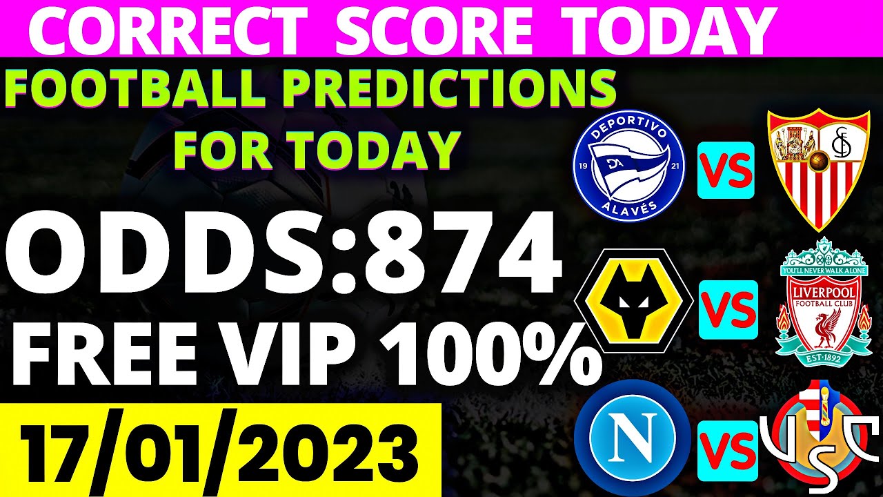 CORRECT SCORE TODAY (SUPER CUP PREDICTIONS) SOCCER PREDICTIONS TODAY ...