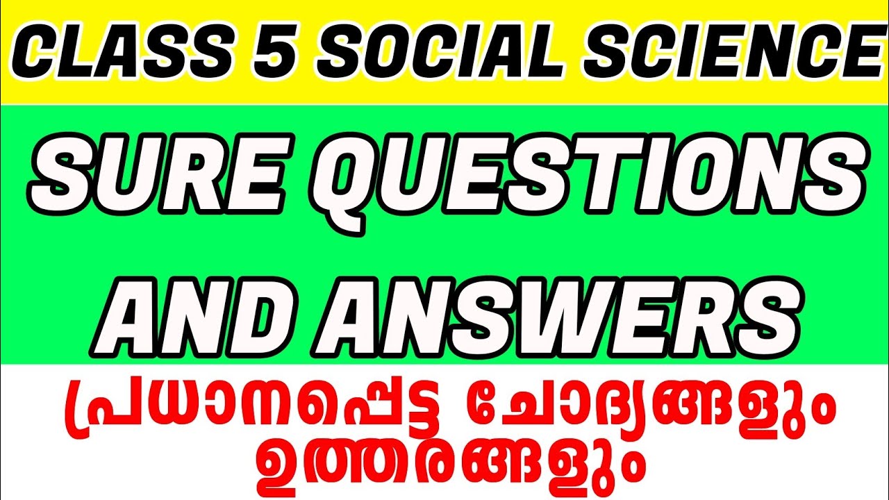class 5 chrismas exam social science questions and answers| std 5 ...