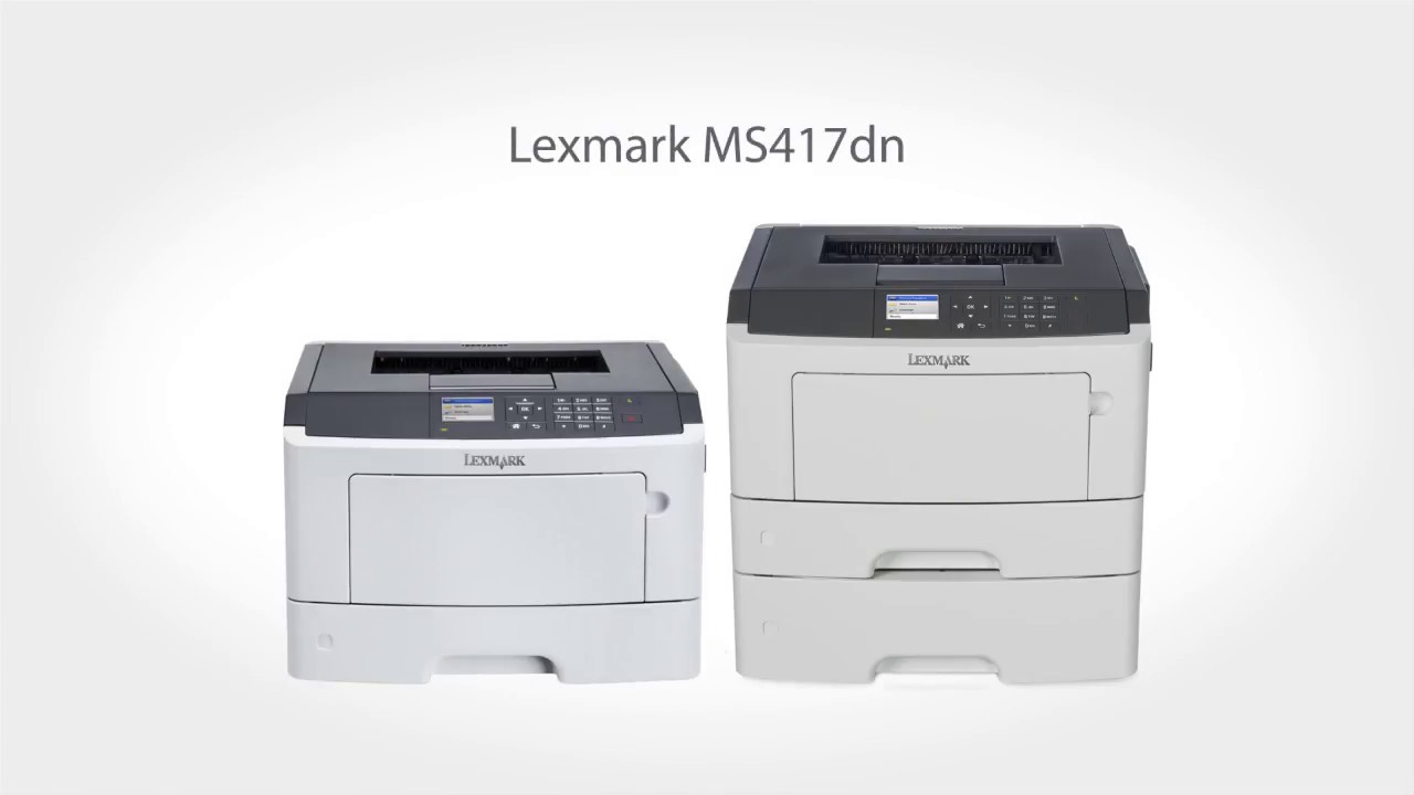 Conozca la impresora monocromática Lexmark MS417dn. - YouTube