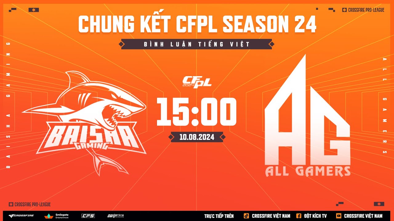 🔥BAISHA GAMING vs ALL GAMERS | TRỰC TIẾP CHUNG KẾT CFPL S24 - YouTube