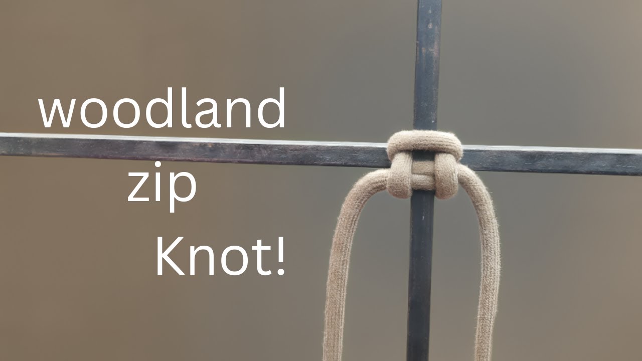 A Simple Tension Knot for Everyday Life | Woodland Zip Tie Knot ...