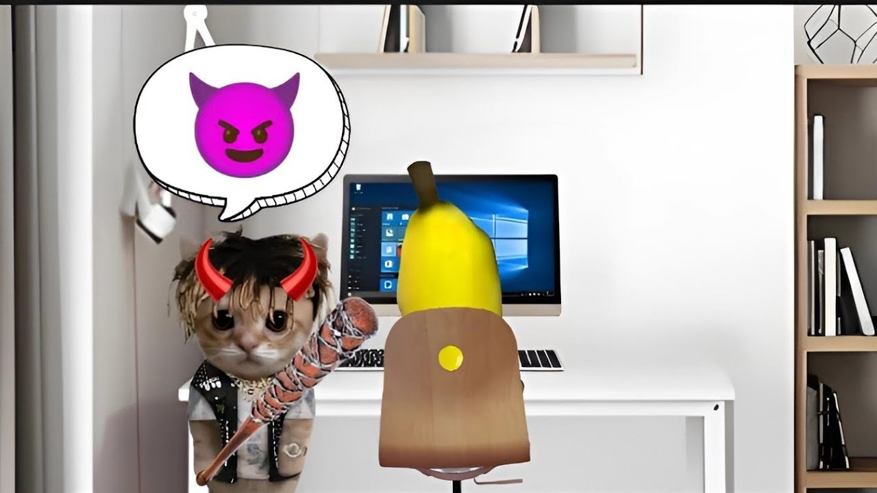 Banana cat crying computer thief #babybananacat #happycat #catmemes # ...