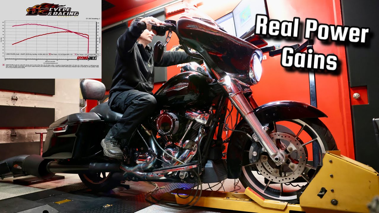 Harley Davidson M8 Street Glide 107 Dyno Run | Tuning Info | Real Power ...