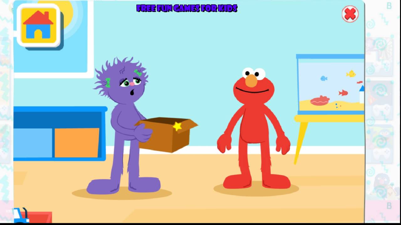 Sesame Elmo School Friends Game - YouTube