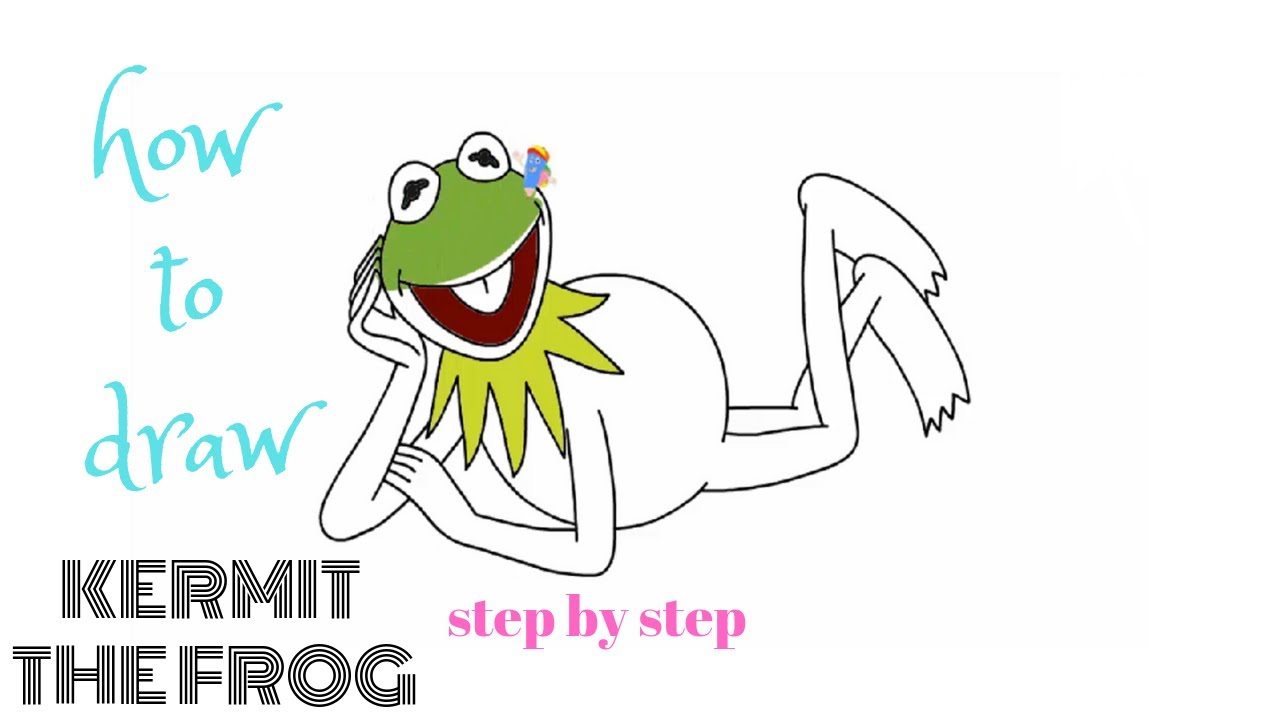 how to draw kermit the frog - YouTube