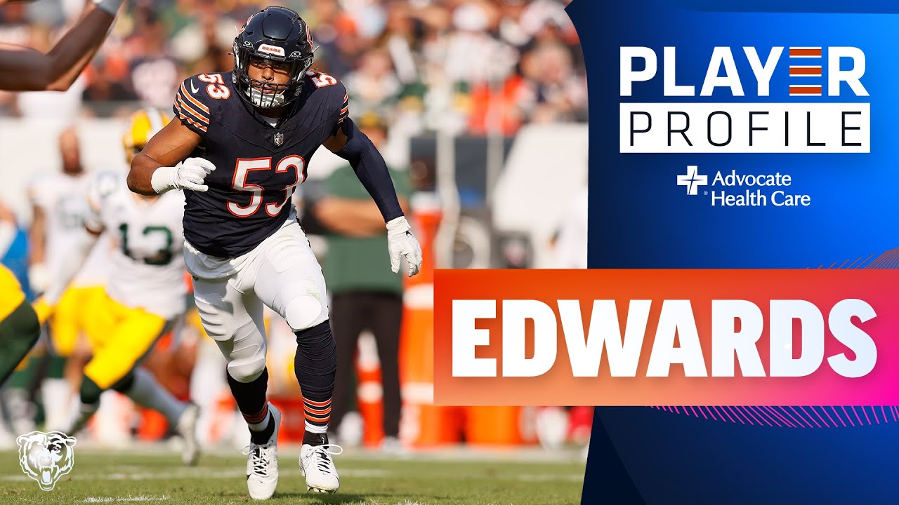 TJ Edwards | Player Profile | Chicago Bears - YouTube