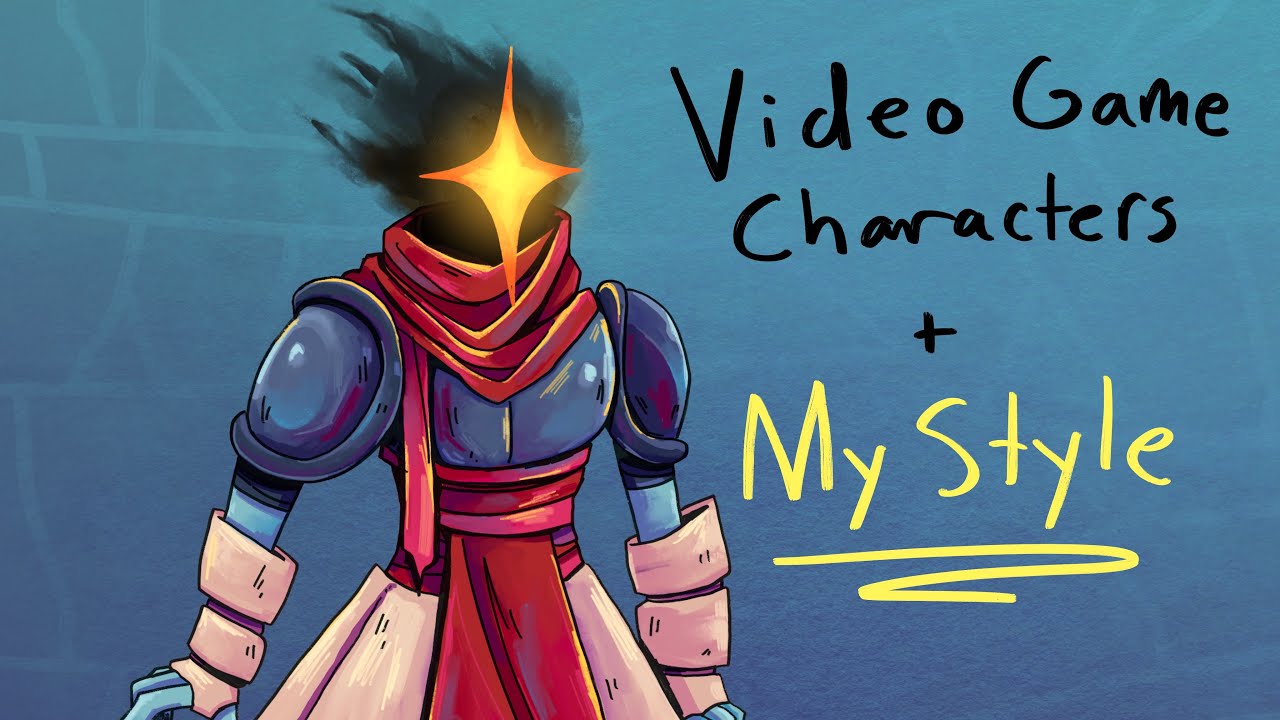 Drawing characters from video games...but in my style?? - YouTube